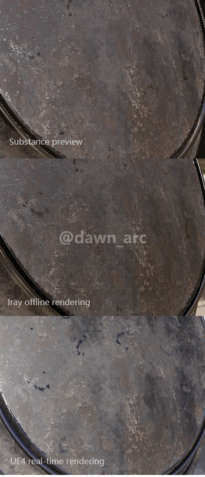 [SubstancePainter]Material Example 02 - Rust Weathering Metal